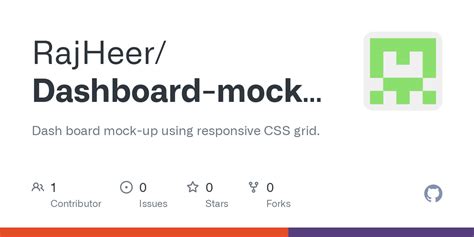 Github Rajheer Dashboard Mock Up Dash Board Mock Up Using Responsive Css Grid
