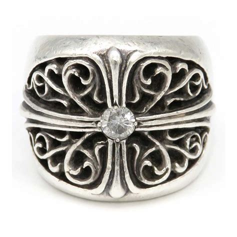 Chrome Hearts Chrome Hearts Floral Cross Ring Grailed