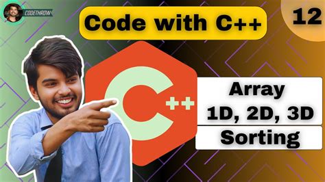 Array In C Sorting Algorithm Code With C Youtube