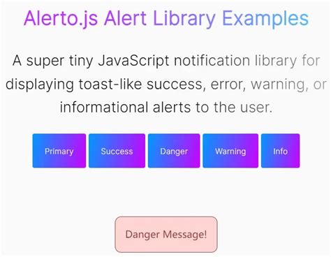 Create Sleek Toast Like Alert Notifications With Alerto Js Css Script