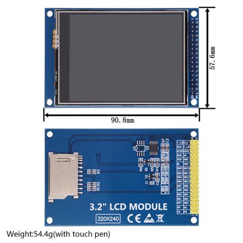 3 2 Inch Tft Lcd Touch Screen Display Module 3 2 Colorful Ili9341 240 320 3 3v~5v 8bit 16bit