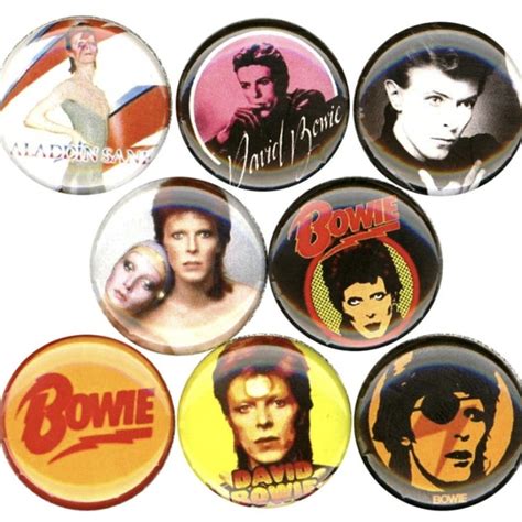Accessories David Bowie X 8 New 1 Inch 25mm Button Pin Badges Poshmark