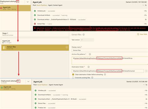Azure Devops Pipeline Extraction Step Fails Archive File Not Found Stack Overflow