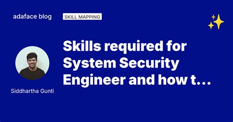 Skills Required For System Security Engineer And How To Assess Them