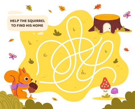 Premium Vector Maze Game Vector Template