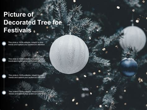 Picture Of Decorated Tree For Festivals Ppt Powerpoint Presentation Summary