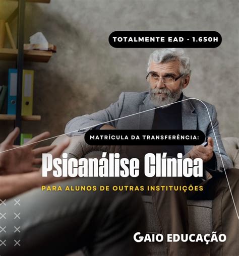 Formação Livre Em Psicanálise Clínica Transferência De Outra