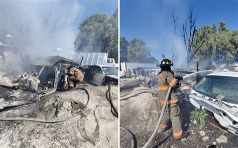 Se Desata Incendio En Deshuesadero De Ecatepec Video Aristegui Noticias