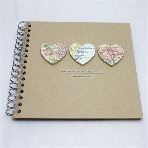 Personalised Vintage Map Memory Book By Posh Totty Designs Creates