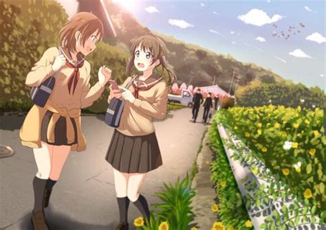 Обои аниме девочек школьной формы сценических от Jorik картинки и заставки Fonwall