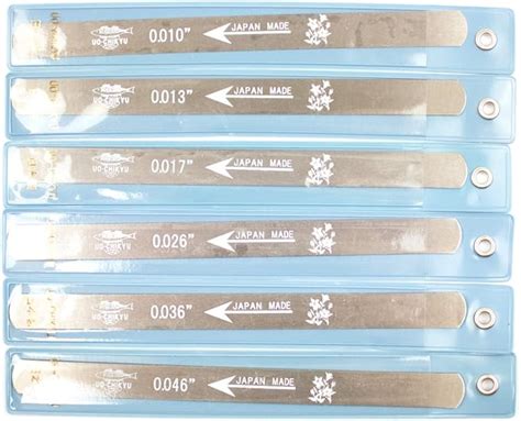 Amazon Uo Chikyu 魚地球印 ナットファイル ナット溝用ヤスリ エレキゲージ用6本セット010 046 【日本製】 ギターメンテナンス用品 楽器・音響機器