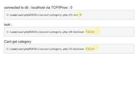 Database Passing Db Object To Php Class Oop Style Does Not Work