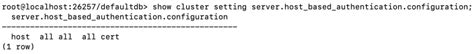 Cockroachdb Host Based Authentication Dev Community