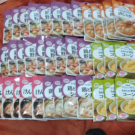 キューピー やさしい献立 鶏だんごの野菜煮込み 17袋 鶏と野菜のシチュー 4袋 けんちんうどん 5袋 肉じゃが 5袋 コーン 6｜yahoo
