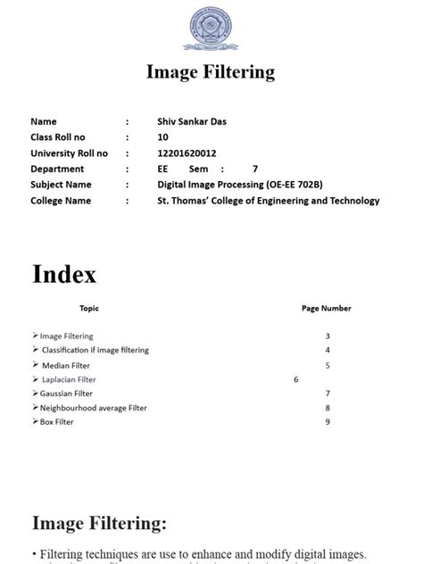 Digital Image Processing Pdf Filter Signal Processing Vision