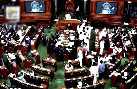 Lok Sabha Adjourned As Cong Mps Protest Against Pms Remarks The Tribune