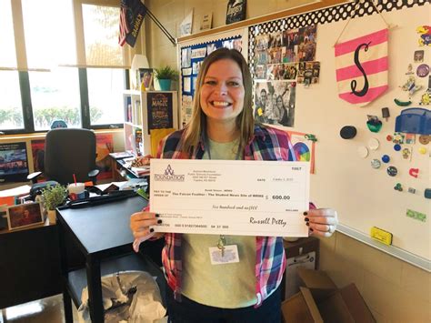 WRMS Teachers Win Grants Falcon Feather