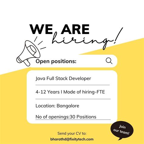 Hiringalert Jobalert Javafullstackdeveloper Bangalore Hybrid Bharath Devasoth