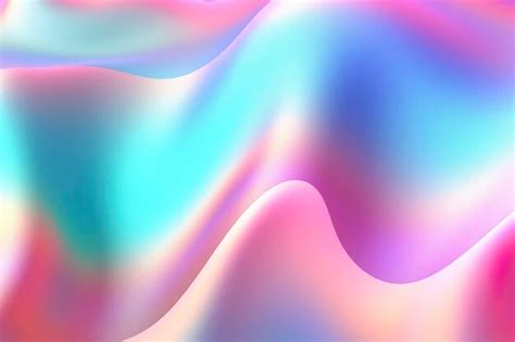 Premium Photo Gradient Holographic Iridescent Waves Frosted Glass
