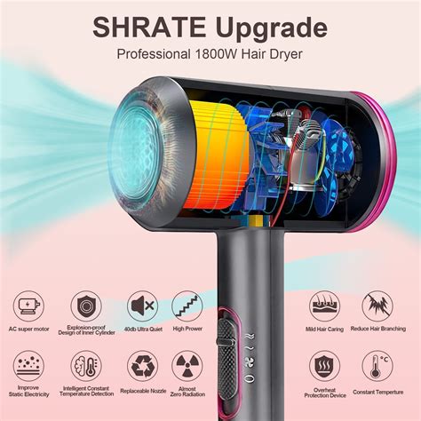 Professional Ionic Hair Dryer With Diffuser Fast Blow Dryer For Hair