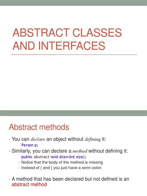 interfaces pdf class computer programming method computer