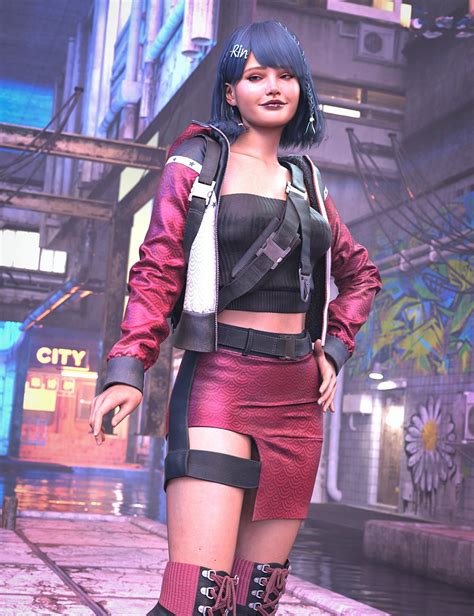 Techwear Girl Hd Outfit Textures 2025 Free Daz 3d Models