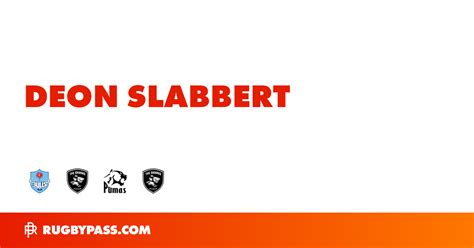 Deon Slabbert Rugby Bio News Stats Age Height And Team Rugbypass