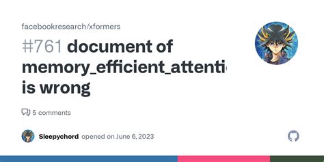 document of memory efficient attention is wrong · issue 761