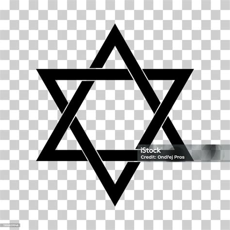 다윗 스타 아이콘 종교 유대교의 이스라엘 상징 헥사그램 예루살렘 상징 성경 플랫 씰 Israelite에 대한 스톡 벡터 아트 및