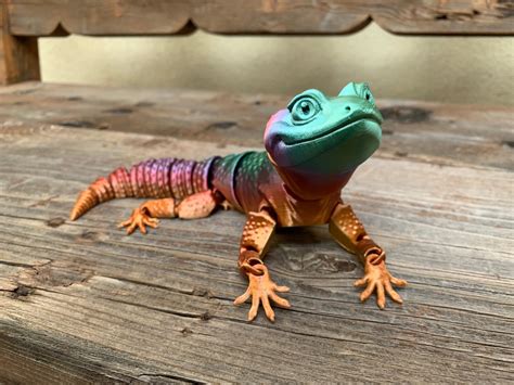 3d Printed Articulated Leopard Gecko Etsy