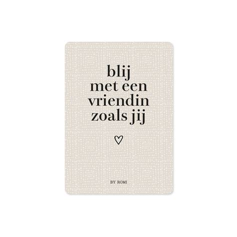 Wenskaart Blij Met Een Vriendin Zoals Jij Star Copy Print
