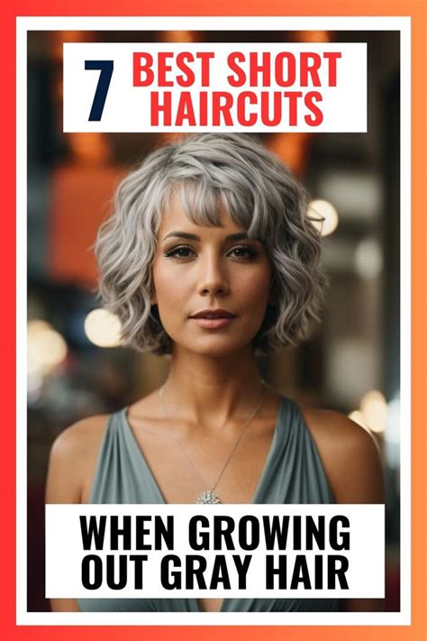 7 Best Short Haircuts When Growing Out Gray Hair With Photos