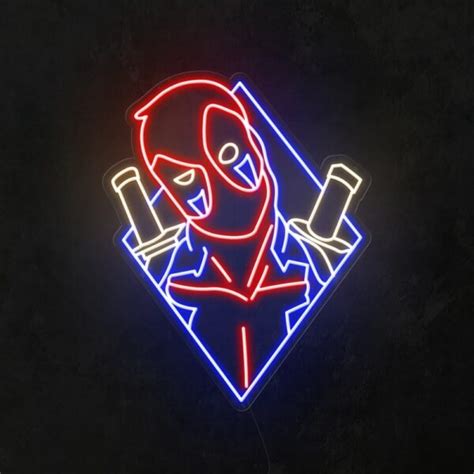 Deadpool Neon Sign Echo Neon 1 Led Neon Sign Brand