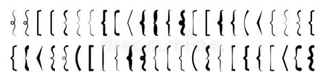 text brackets collection black quotation box curly square and corner