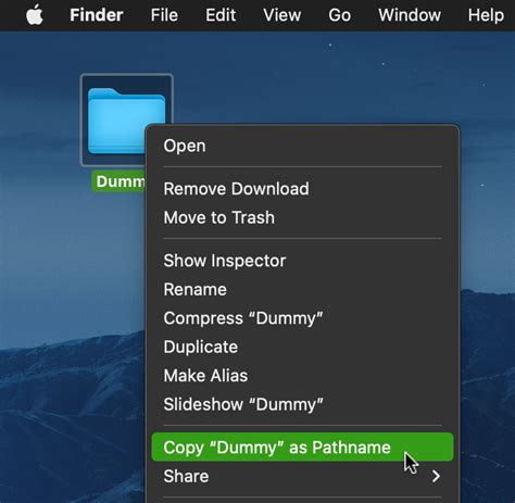 MacOS Easier Copy Path GeeklyStrips