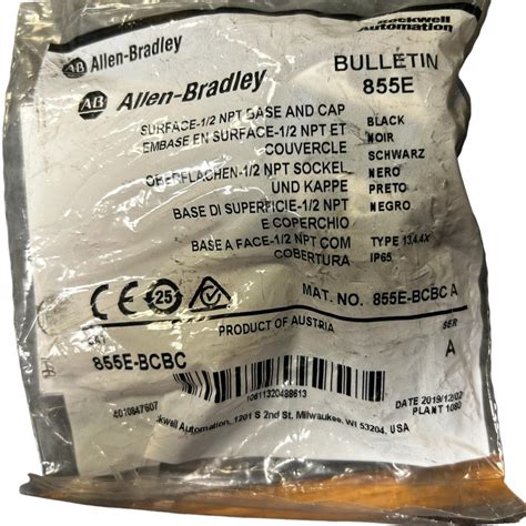 Allen Bradley 855e Bcbc Mounting Base 50 Mm Stack Light New In Ori