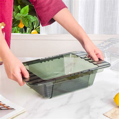 Expandable Strainer Basket Green 18 Inch