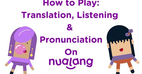 How To Play Translation Listening And Pronunciation Guide