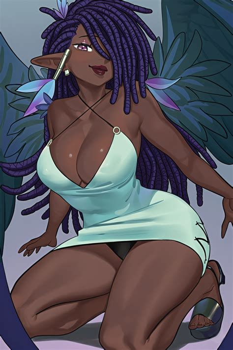 Rule 34 1girls African Female Ai Generated Big Breasts Blue Dress