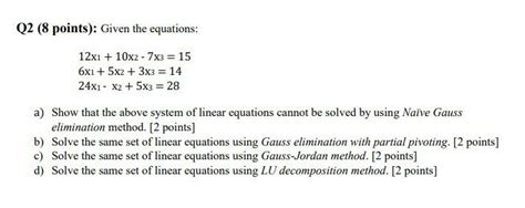 This Is Numerical Method Use Equations Calculations Chegg