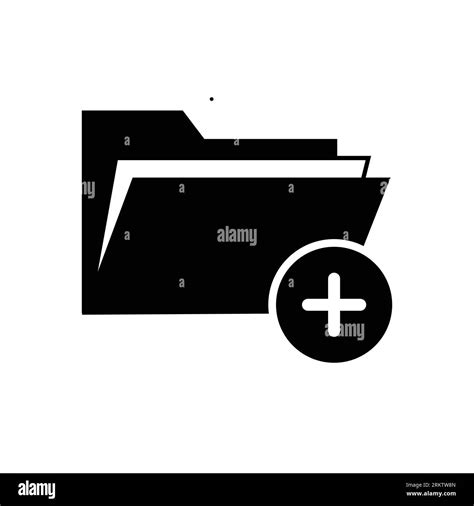 Add Files Vector Icon Add Folder Symbol Simple Modern Flat Vector Illustration For Mobile App