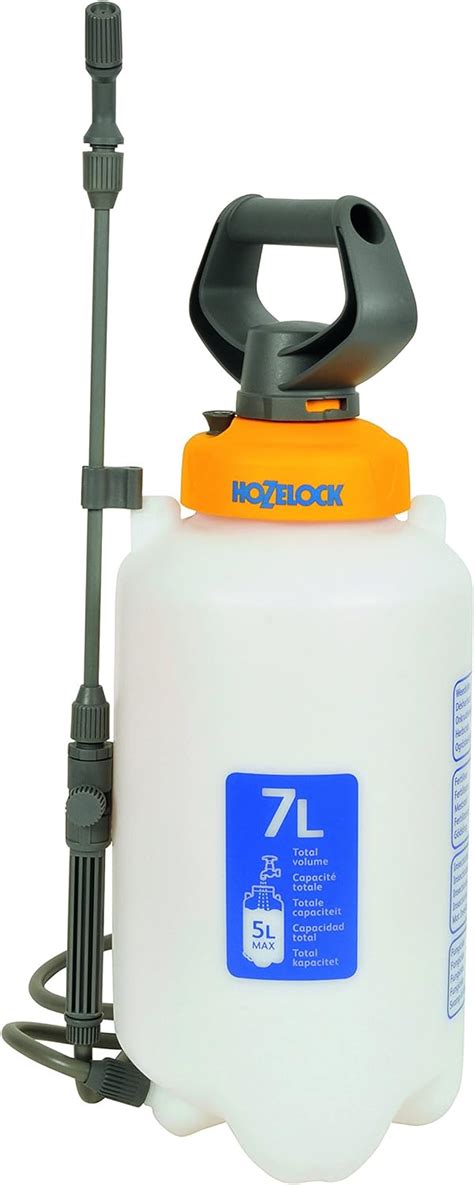 Hozelock 4507 0000 Standard 7 litre Sprayer (max fill* 5L), White, 17.2 ...