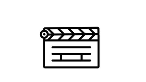 Animated Film Clapboard Used For Filming Movies 63181284 Stock Video At