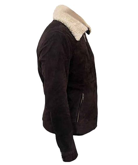 Walking Dead Rick Grimes Brown Suede Leather Jacket