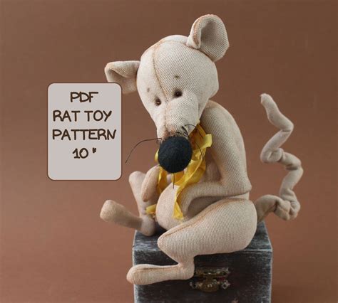 Rat Sewing Pattern Pdf Ratberry Toys Plushie Pattern Creepy Cute