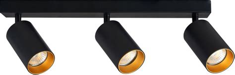 Kinkiet lampa oprawa halogenowa GU10 czarno złota 5908263386761