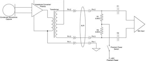 Mic Preamp Phantom Power Schematic Wiring Digital And Schematic
