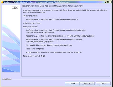 Installing The WebSphere Portal Server