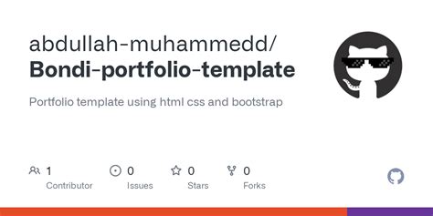 Github Abdullah Muhammedd Bondi Portfolio Template Portfolio