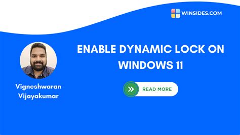 How To Enable Dynamic Lock On Windows 11